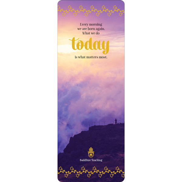 Spiritual Bookmark - every morning we are born – Affirmations ...